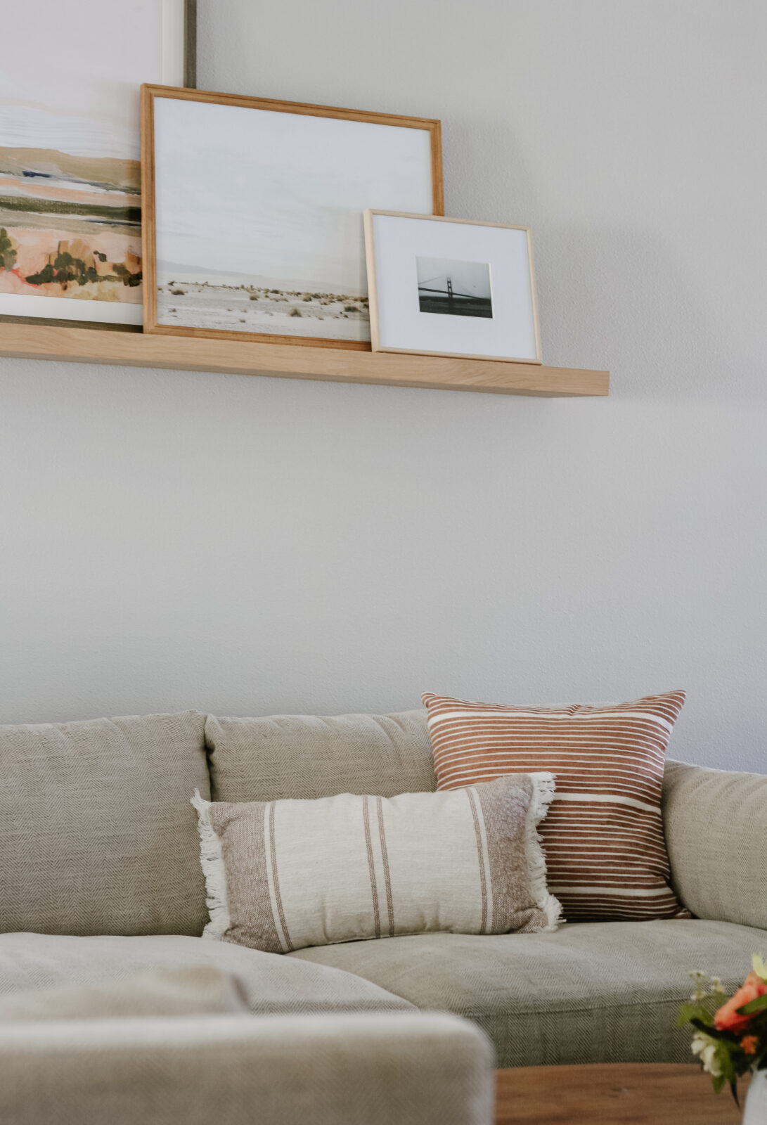 How to Secure a Leaning Picture Frame | Hope Miriam Designs